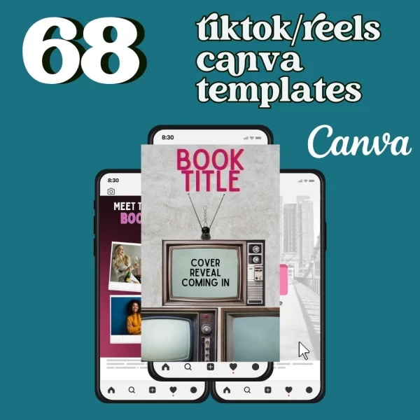 2026 TikTok/Reels Canva Template Bundle - Author Content Calendar